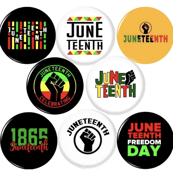 Accessories | Juneteenth Set Of 8 New 1 Inch Pins Buttons | Poshmark